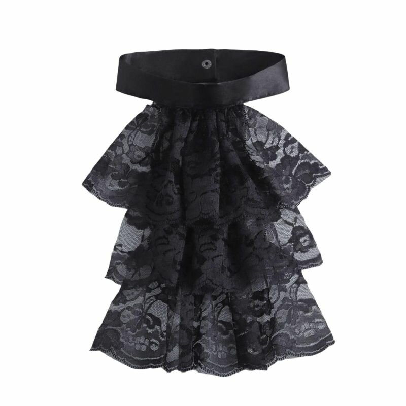 Кружевной жабо воротник