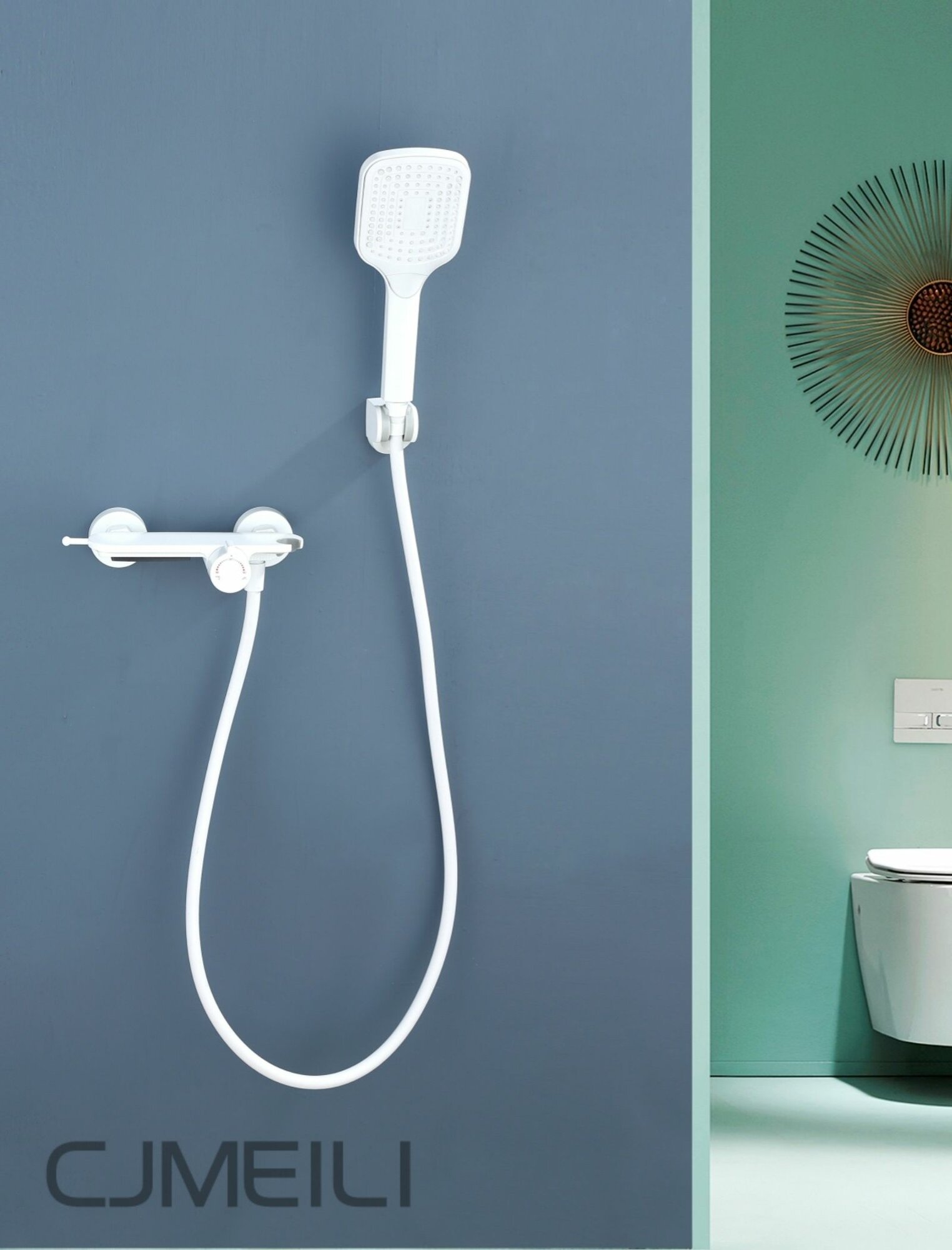 2 Функциональный водопад душевой комплект, Белый