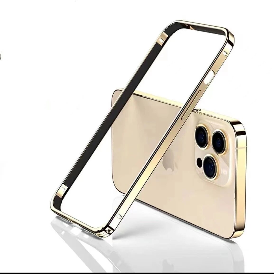 Бампер для iPhone 17 Gold, алюминиевый