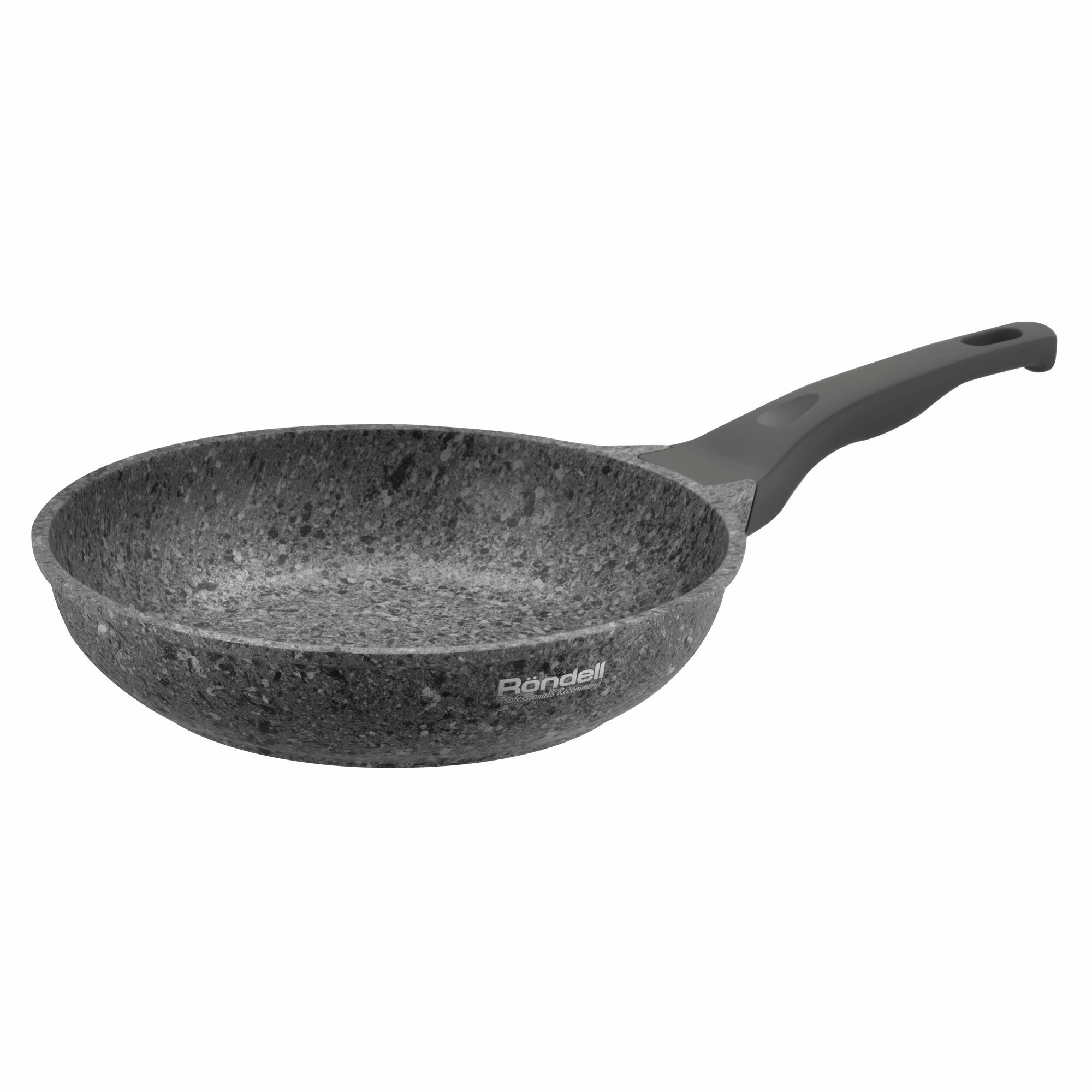Сковорода Rondell Granit Carrara RDA-1844, 24см, серый, Quantum2 покрытие, без крышки