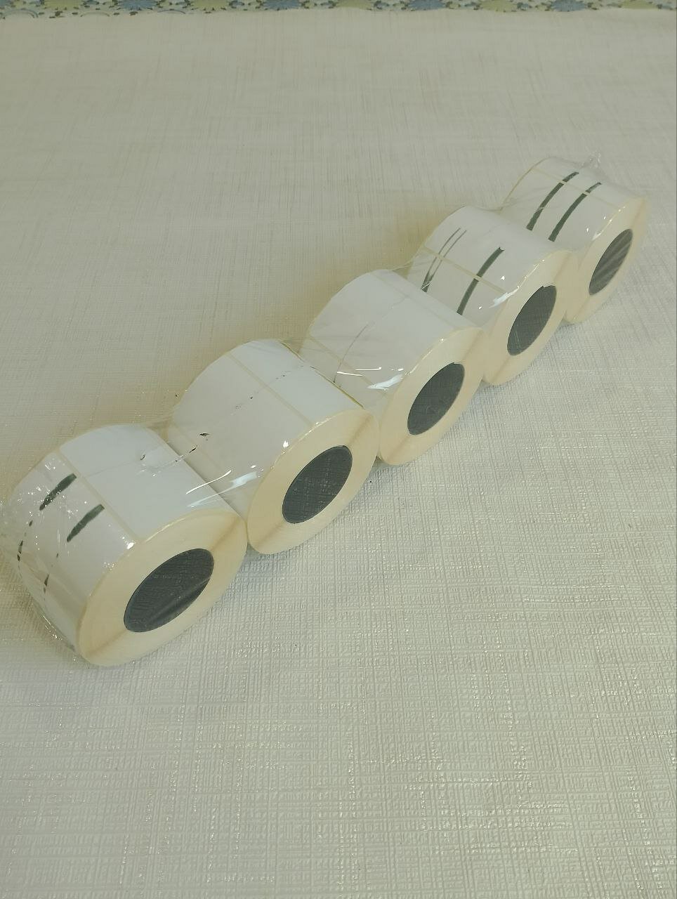 Самоклеящиеся термоэтикетки Эко 58х40 мм без печати 700 штук, 5 рулонов