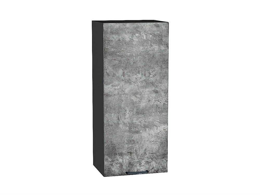VVT Шкаф верхний с 1-ой дверцей Флэт Graphite, Temple Stone 2S, 920, 400