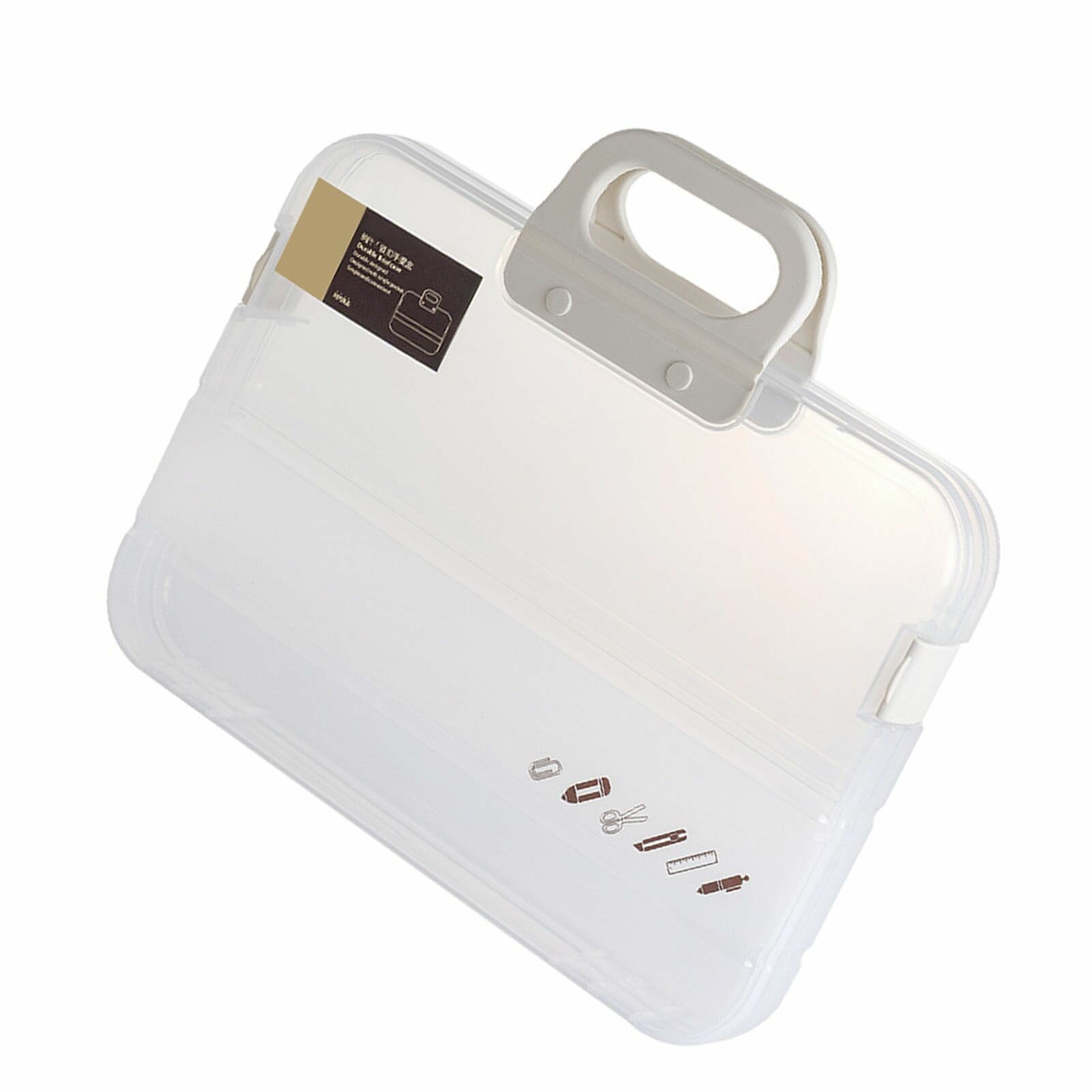 Прозрачный документ-кейс большого объема, пылезащитный и водонепроницаемый, для формата A4, для офиса и учебы