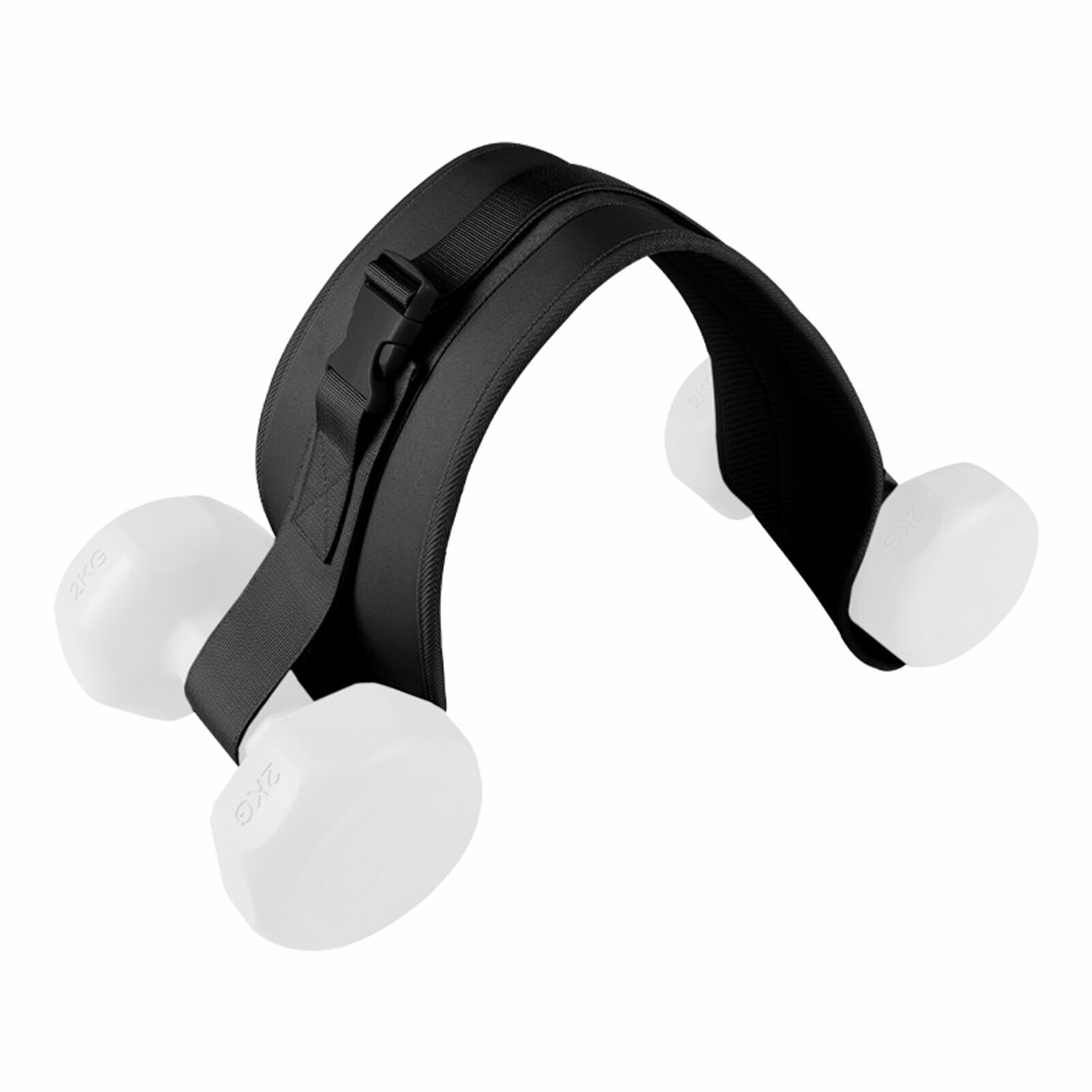 Пояс для гип тхраста упражнений для гантелей гиряй плит Color: Pink/ Black Size: 70*14cm/ 27.6*5.5in Weight: 280g/ 9.9oz Package List: 1 * Hip Thrust Belt Material: SBR, nylon