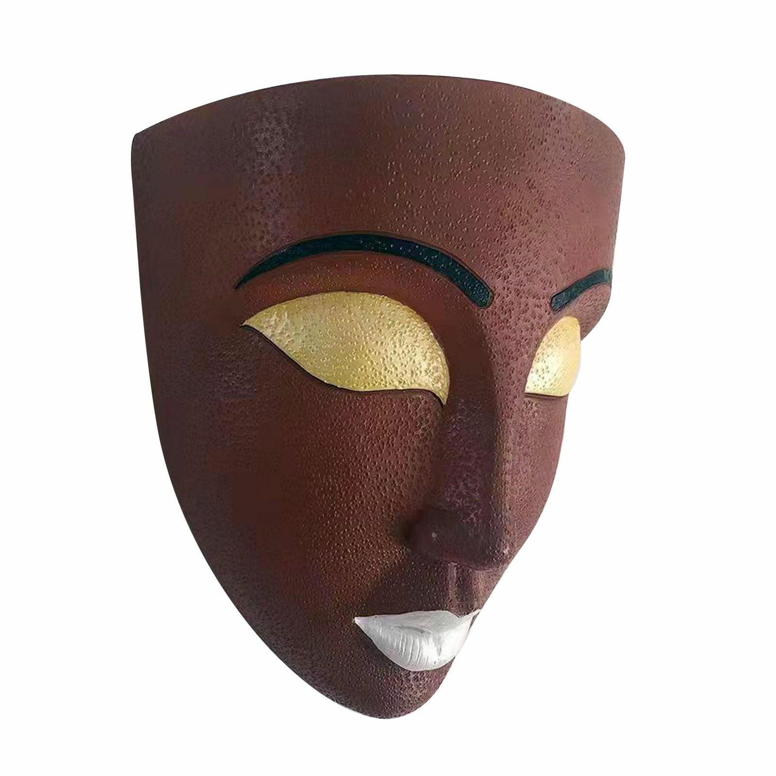 Горшок-кашпо с человеческим лицом, настенная статуэтка из смолы, цветочный горшок для украшения дома, гостиной, внутреннего и наружного садового акцента