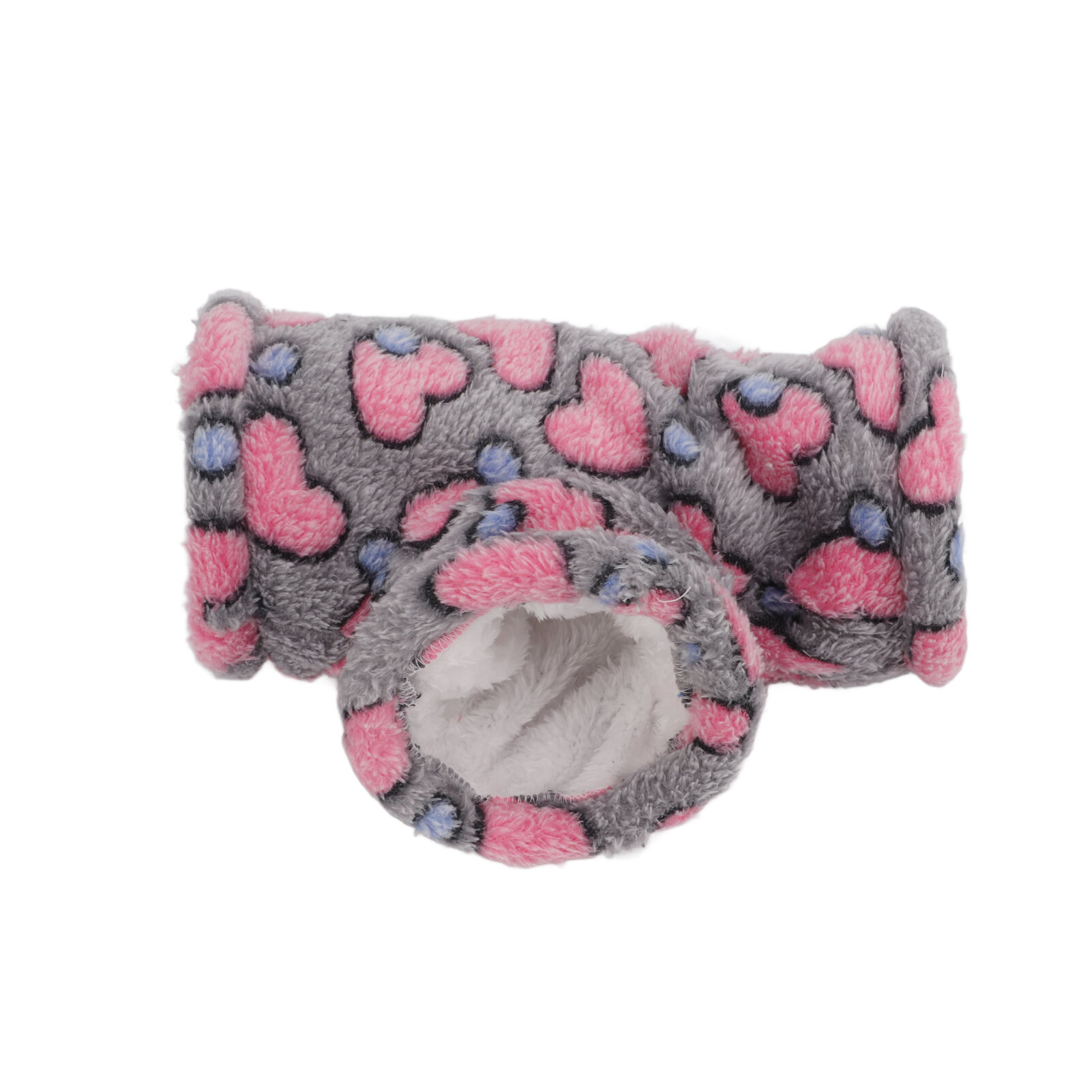 Игрушка-туннель для хомяков, 3-ходовая, пещера-убежище для маленьких питомцев, клетка для хомяков, аксессуары для морских свинок и хомяков, сахарный летающий серый, большой