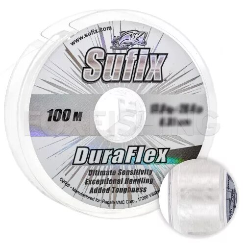 Леска Sufix Duraflex 0,35мм. 11,5кг. 100м. /прозрачный