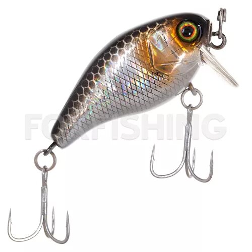 Воблер Jackall Chubby 41мм. SSR 5,7гр. до 0,15м. hl silver & black floating
