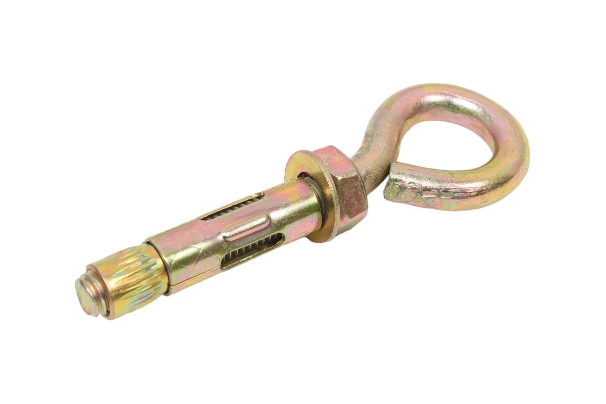 Анкерный болт с кольцом 10x50 мм, крепежная техника 60102, надёжное крепление конструкций