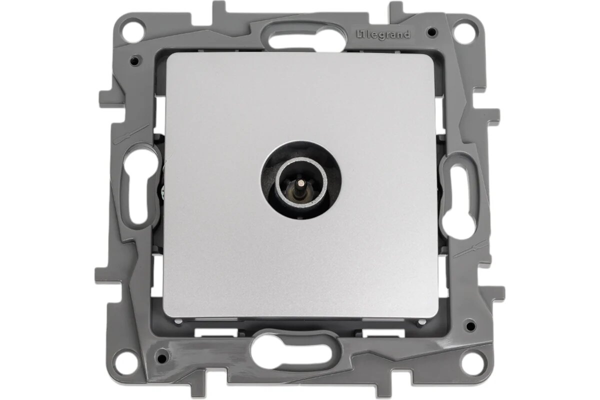 Legrand TV Etika проходная розетка из алюминия 15 дБ 672463 для телевизора и кабеля