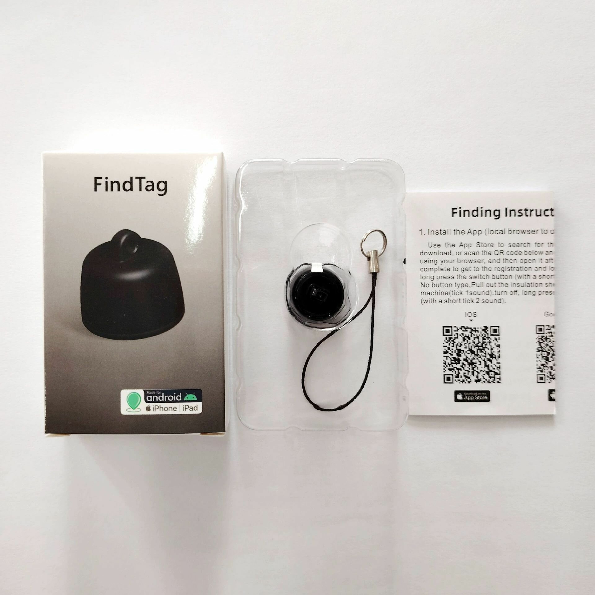 Трансграничный универсальный трекер Findtag для Android и iOS, анти-потерянное устройство Airtag для пожилых людей, детей и отслеживания автомобилей.