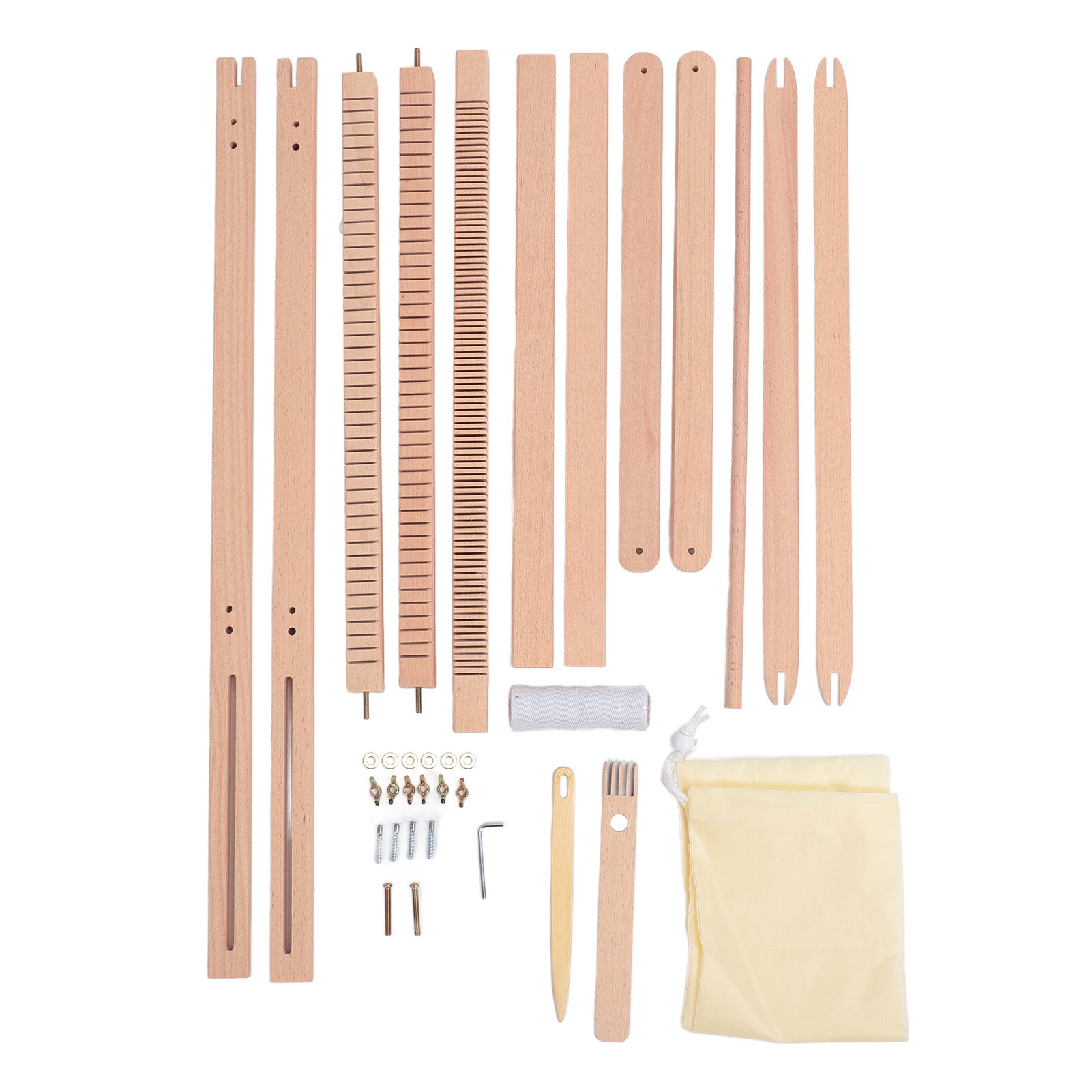 Деревянный ткацкий станок для гобелена с регулируемой подставкой, простая сборка, для начинающих детей