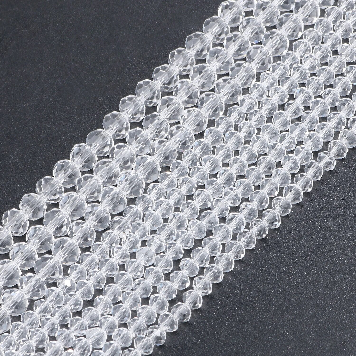 Прозрачные хрустальные бусины AOHAYOOMQ 2-4 мм 3mm (162-167pcs), type 1