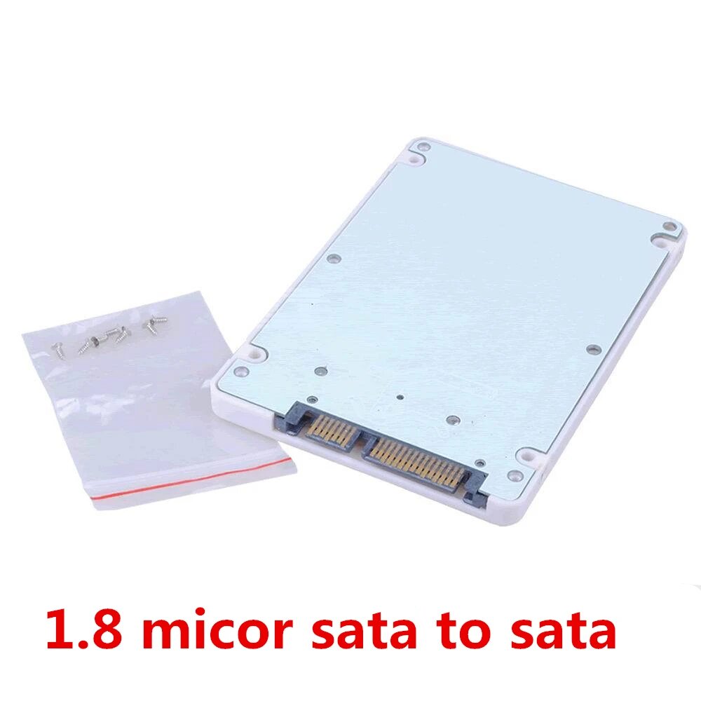 1,8 дюймовый Micro SATA 16 Pin SSD To 2,5 "SATA 22Pin SSD адаптер конвертер с чехлом высокого качества,