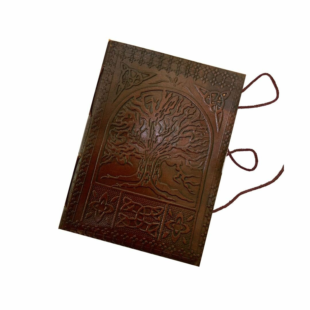 Блокнот, Записная книжка ручной работы "Дерево Жизни" 15x3x10 см