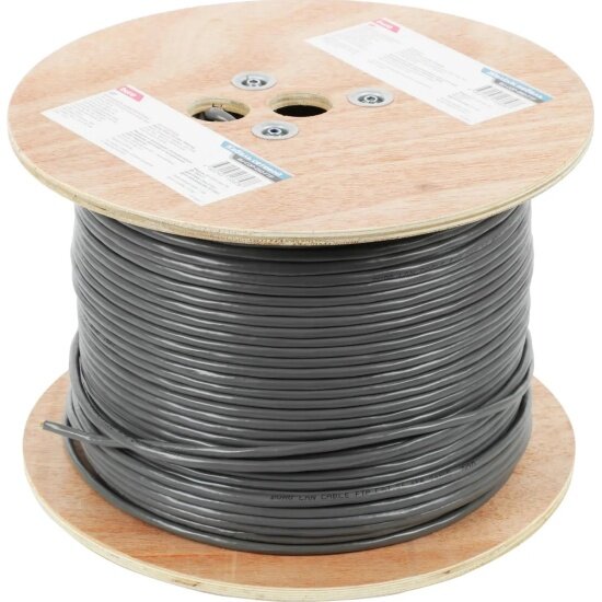Кабель сетевой Buro BU-COP-050-FTP FTP 4 пары cat.5E solid 0.50мм Cu 305м серый