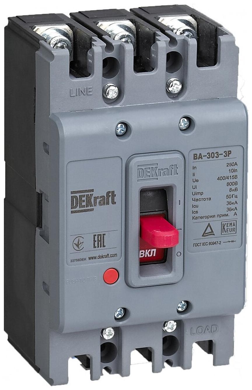 Автоматический выключатель DEKraft ВА-303 36kA 200 А