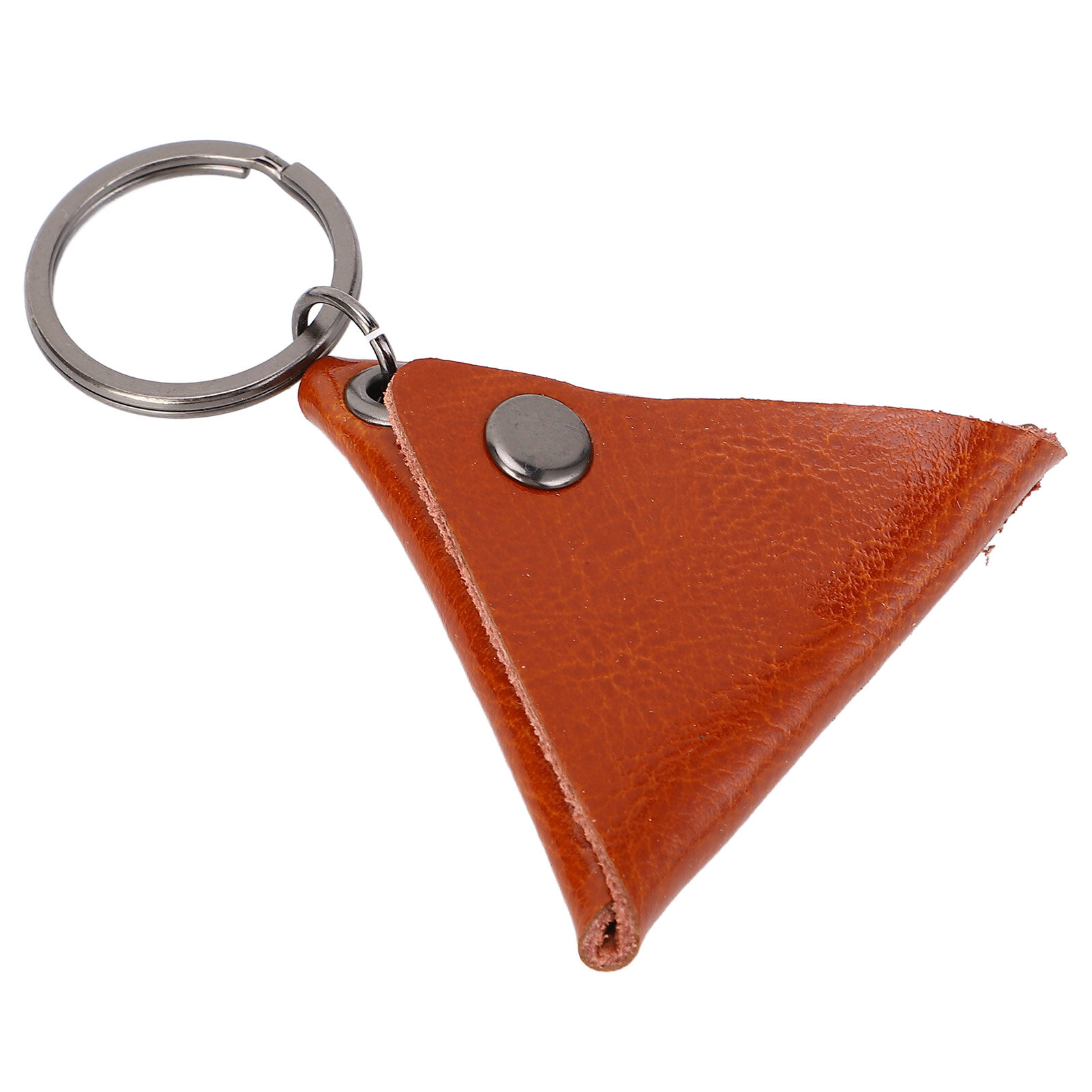 Чехол для медиаторов из искусственной кожи, водонепроницаемый, легко чистится, портативный, с брелоком, оранжевый.