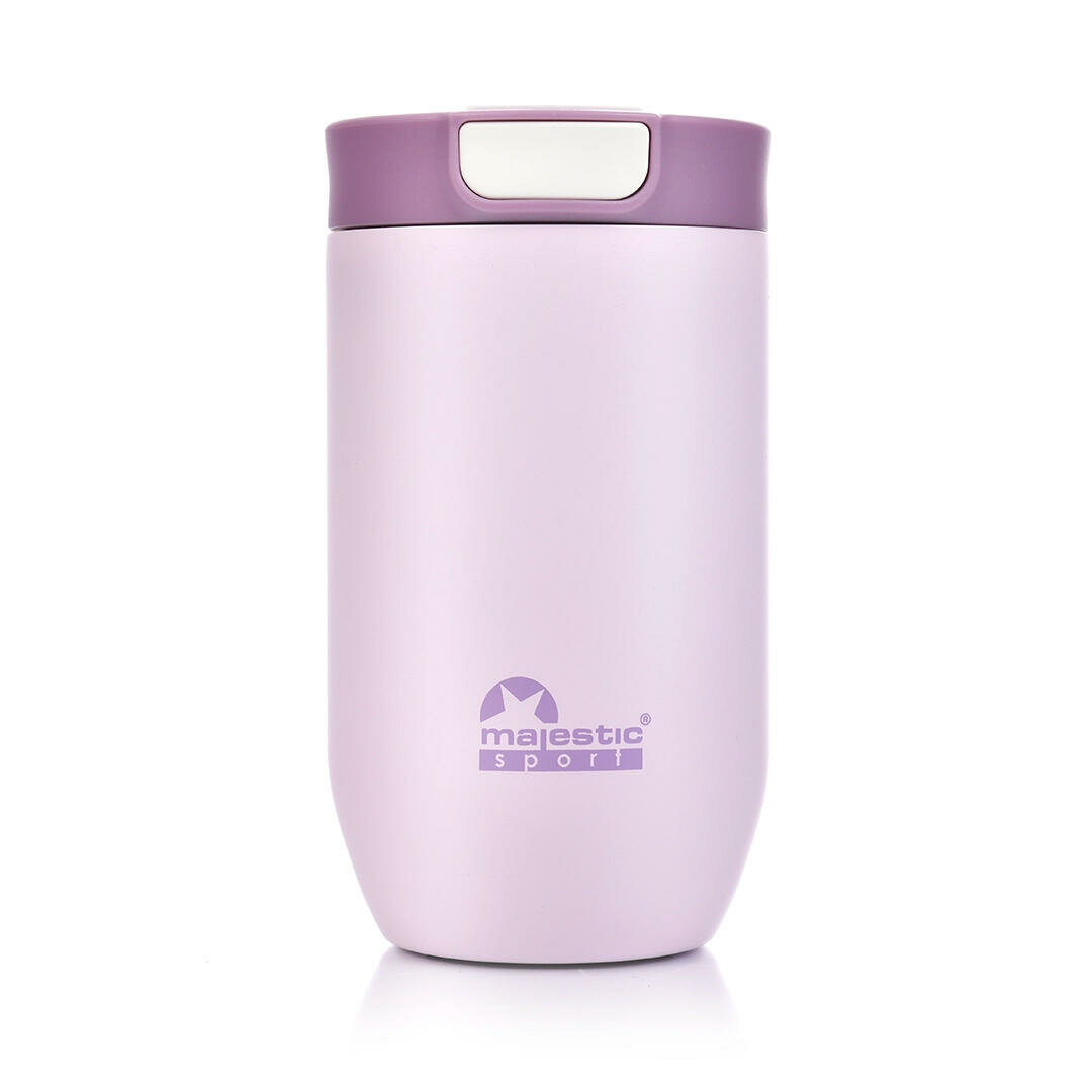 Decathlon Термокружка Majestic Sport Bullet 400 мл, с двойными стенками, с герметичной крышкой, фиолетовая