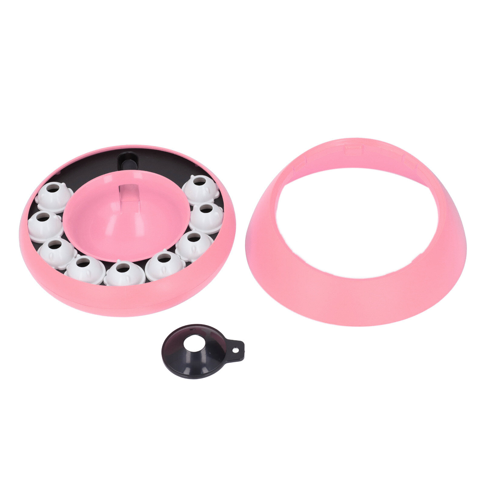 Интерактивная кормушка для кошек с функцией медленного кормления, стимулирующая работу мозга, для поддержания здоровья, контроля веса и формирования полезных привычек, розового цвета.