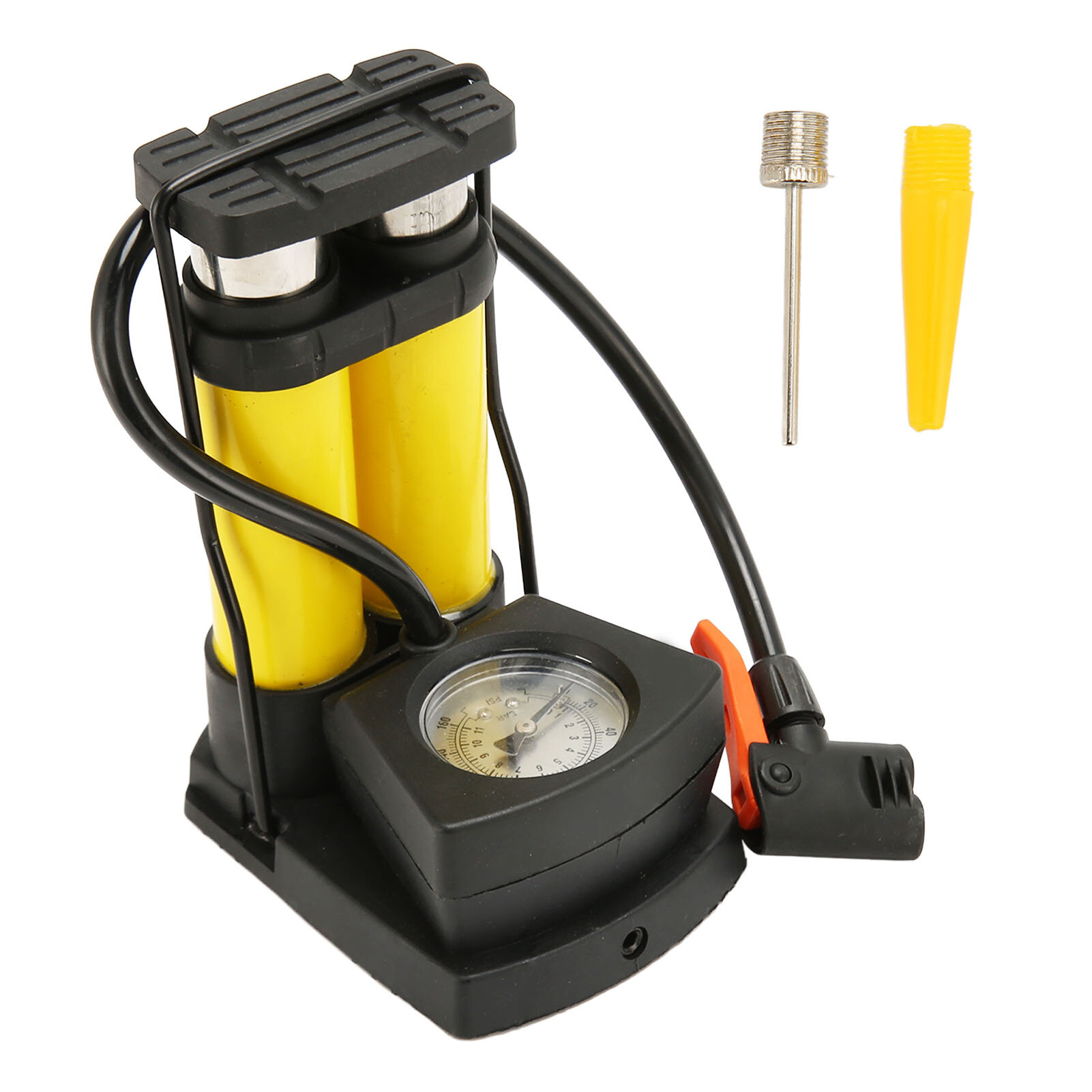 Насос с двумя стволами быстрое эффективное многофункциональное портативное велосипедное насое насос шины для велосипедных автомобилей