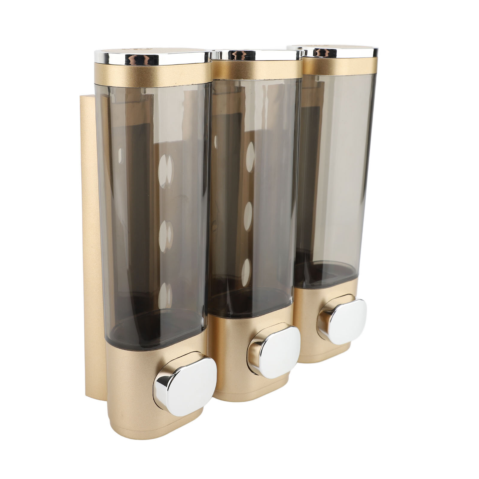 3 в 1, 300 мл, дозатор жидкого мыла, настенное крепление, ванная комната, душ, шампунь, кондиционер для волос, дозатор, контейнер, золото