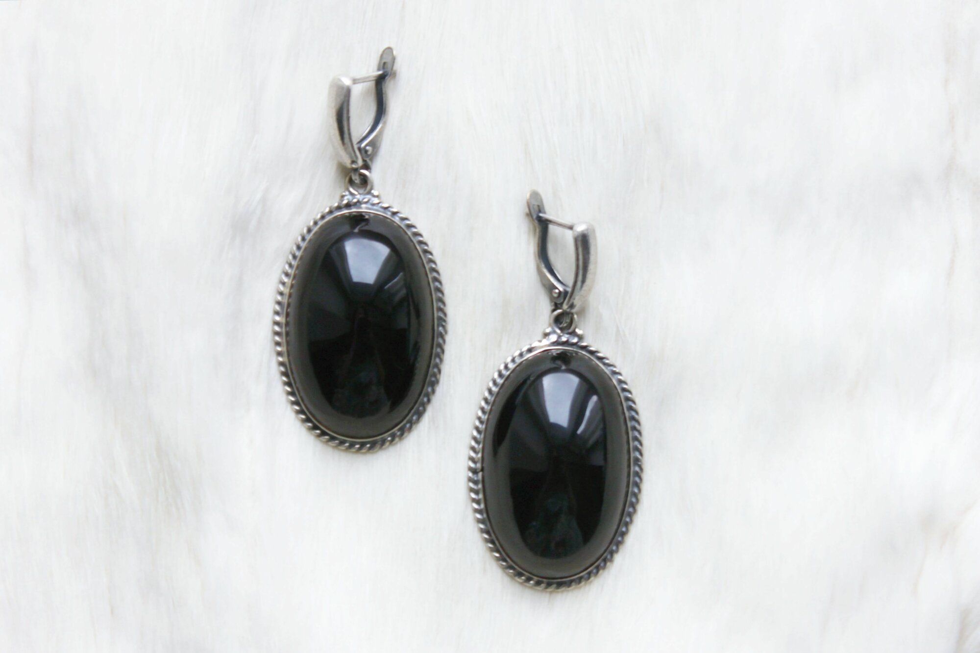 Серьги, морион