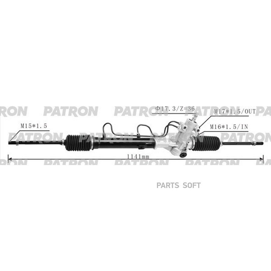 Рейка рулевая TOYOTA RAV4 LL 2000 - 2006 PATRON PSG3043 | цена за 1 шт