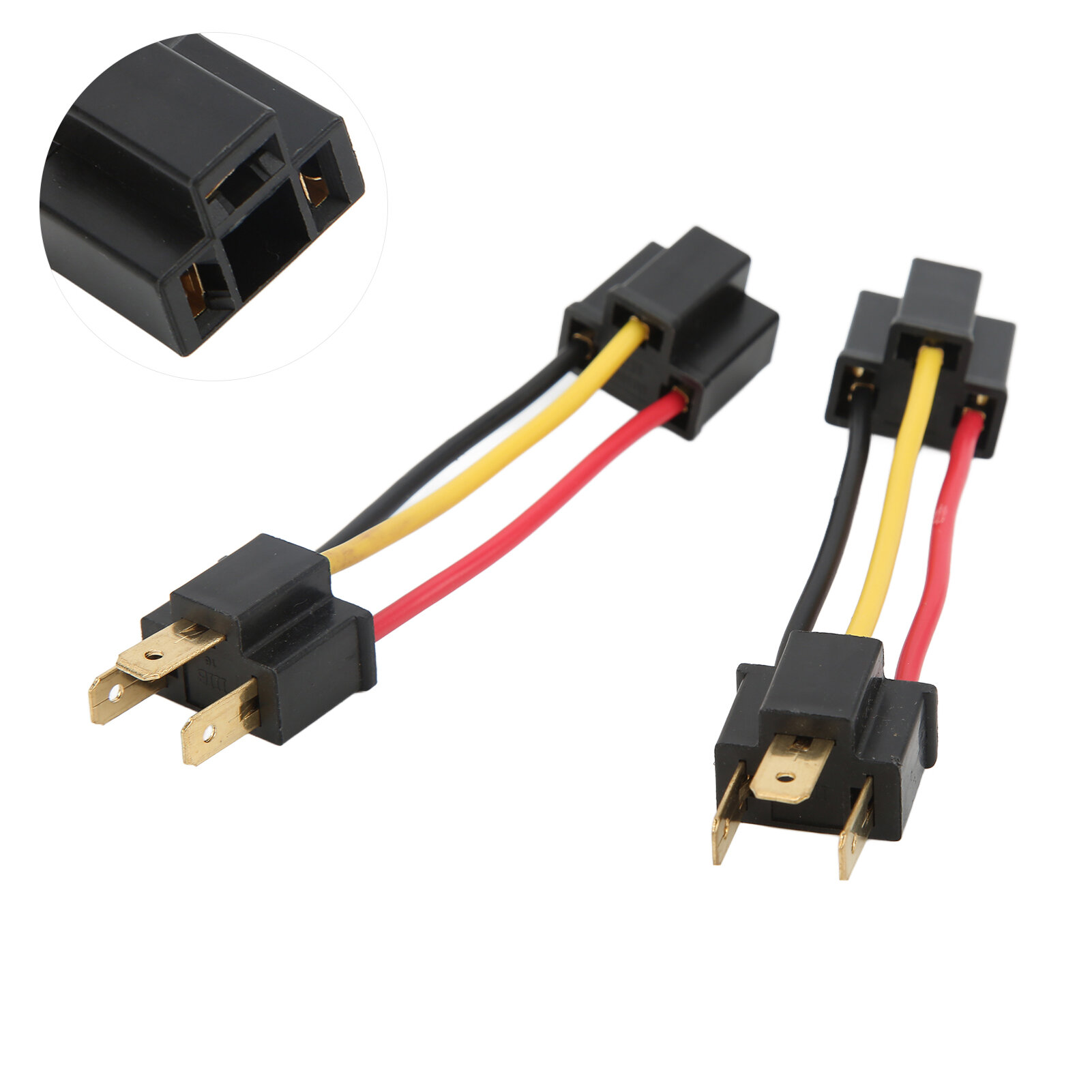 2 шт. H4 фара гнездо преобразователь жгут проводов фары адаптер штекер замена для H4656 H5054 H6052