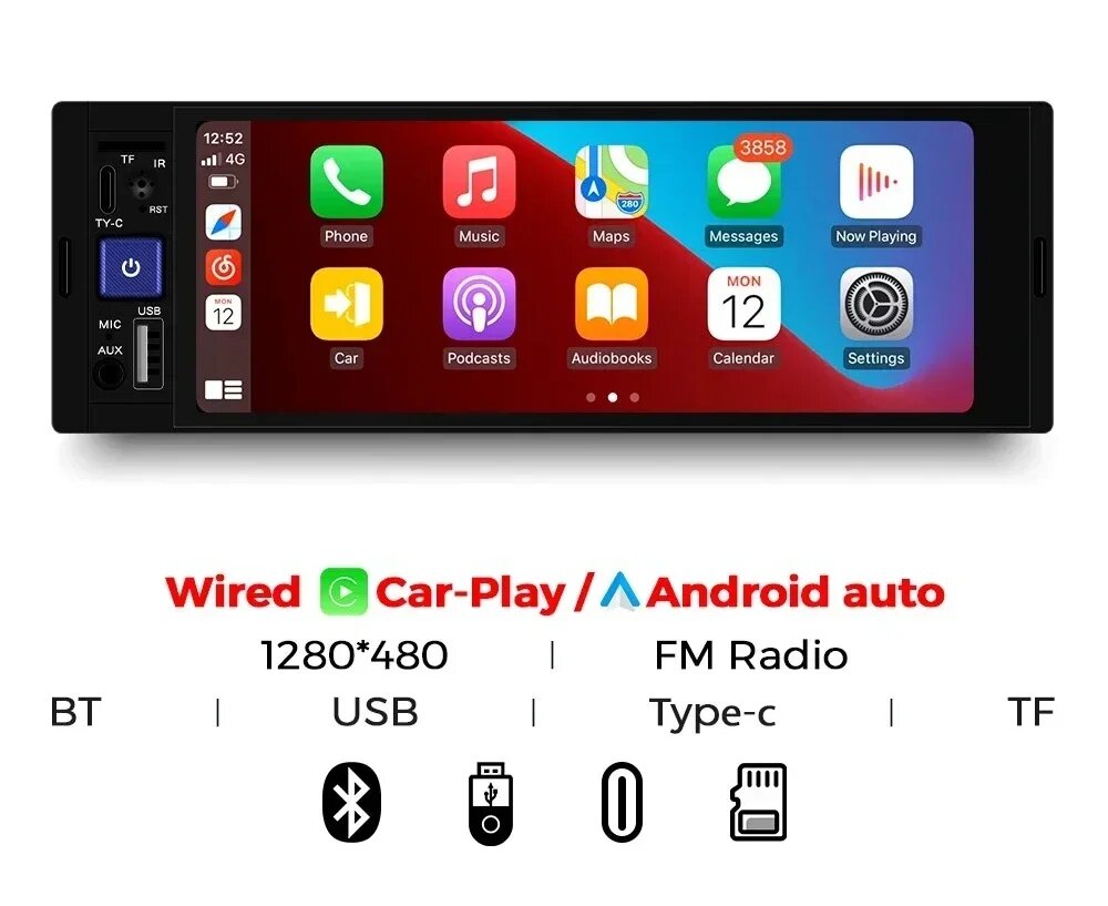 Лидер продаж, радио 1Din, автомобильный mp3-плеер, Bluetooth, автомобильная стереосистема, 6,2-дюймовый автомобильный MP5-плеер, авторадио, телефон, зеркальная связь с резервной камерой Black