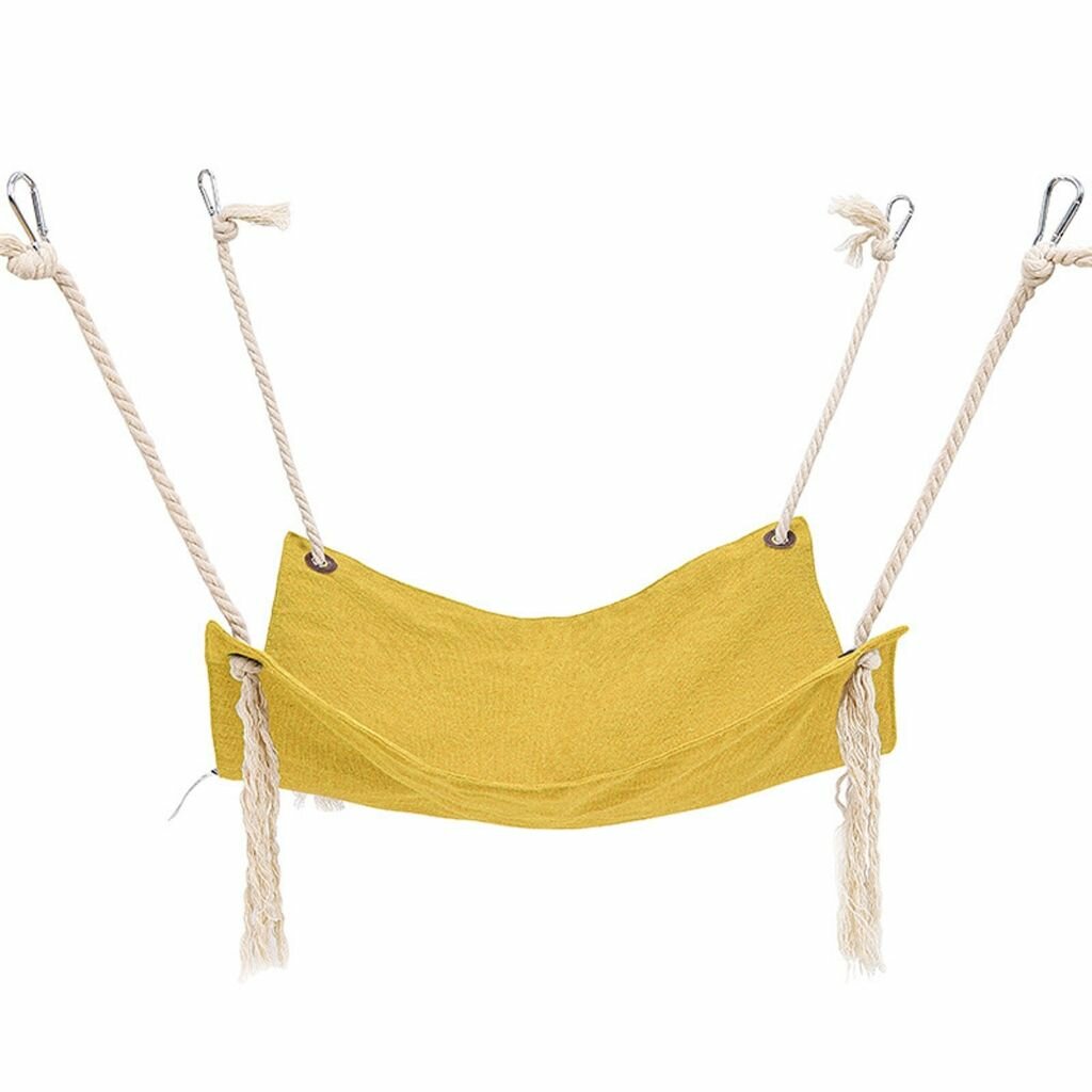 Подвесной гамак для кошек, маленькие льняные качели котят с веревкой кисточками домашних животных, аксессуары дома среднего размера