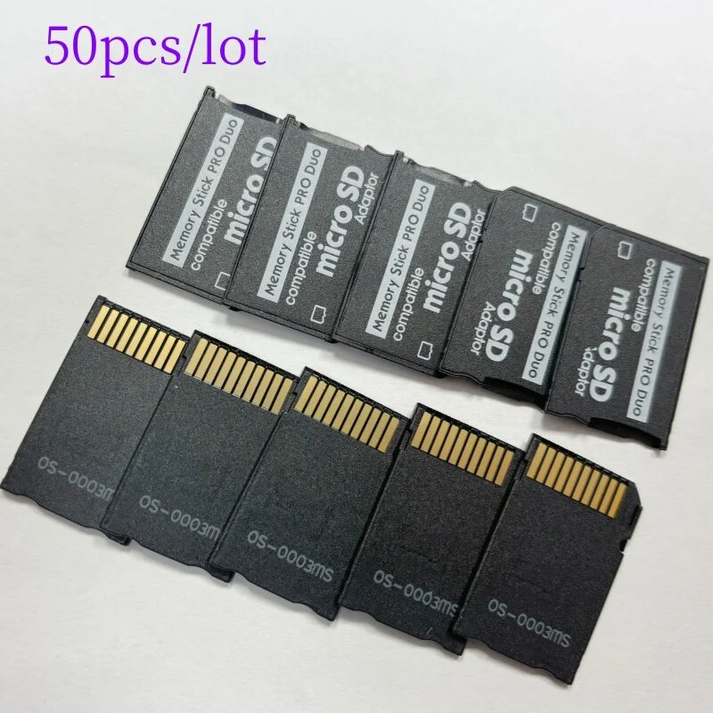 50 шт./лот Tf SD-карта для карты памяти Ms Pro Duo, одиночный адаптер для конвертера Psp