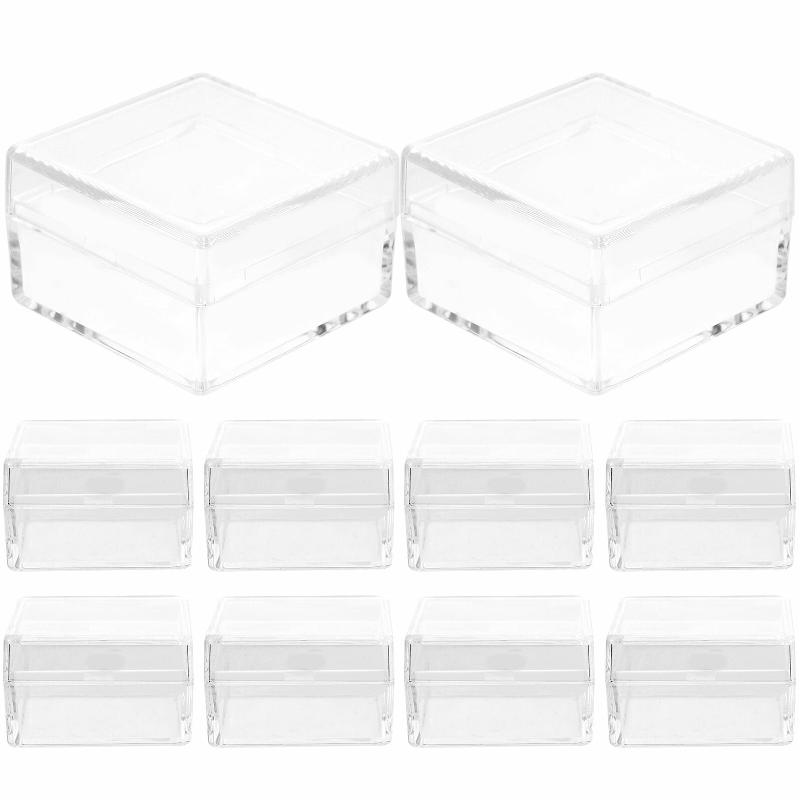 Кубические Прозрачные Коробки Для Домашнего Хранения Размер 4X4X2 4Cm