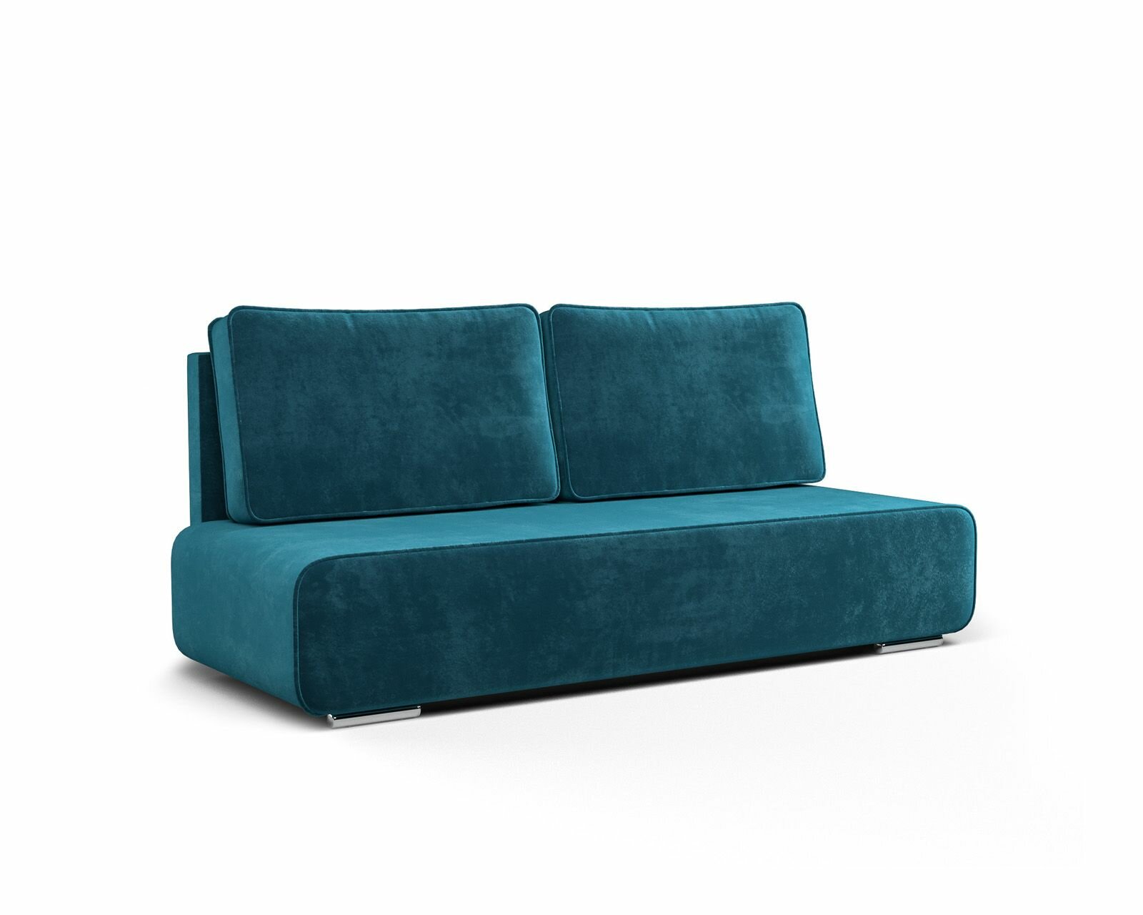 Диван еврокнижка Mebel-ars Марк Бархат сине-зеленый STAR VELVET 43 BLACK GREEN