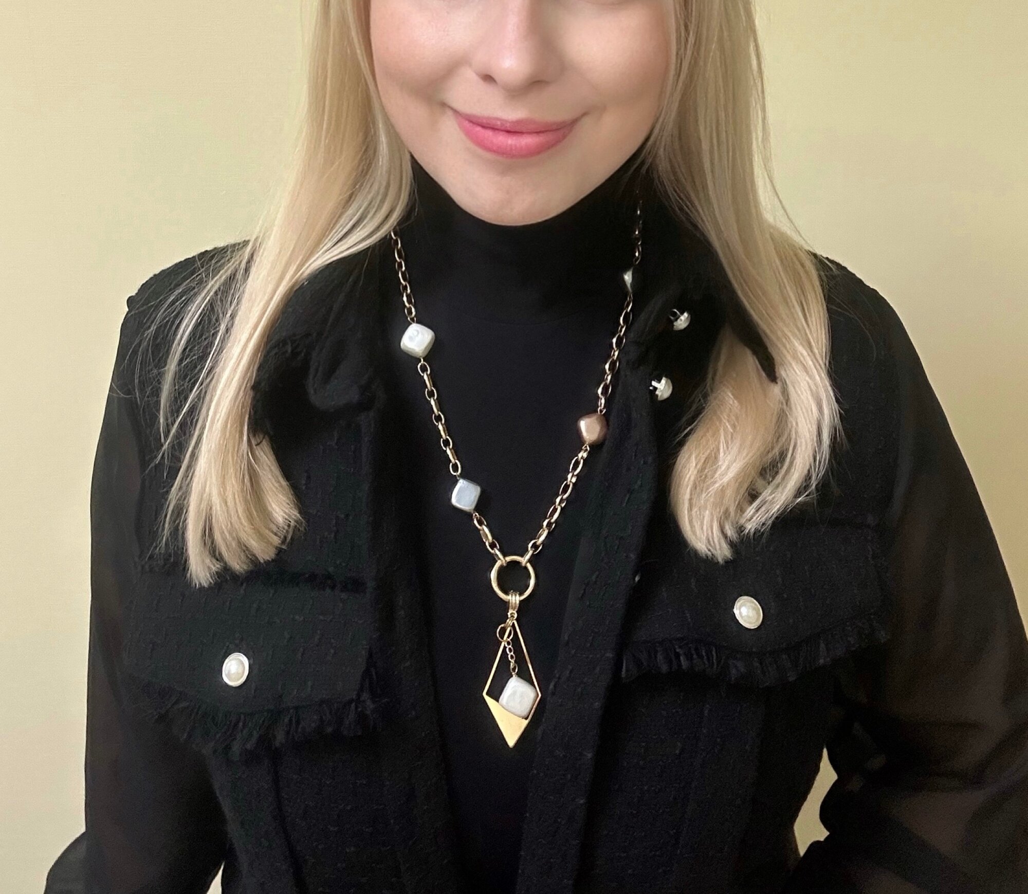 Колье, жемчуг культивированный