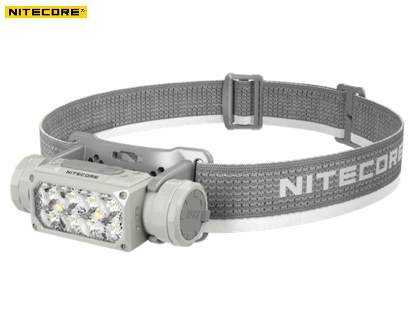 Налобный фонарь Nitecore HC65 UHE Grey, 18650, NiteLab UHE/Red, 222 метра, 2000 люмен (Комплект)