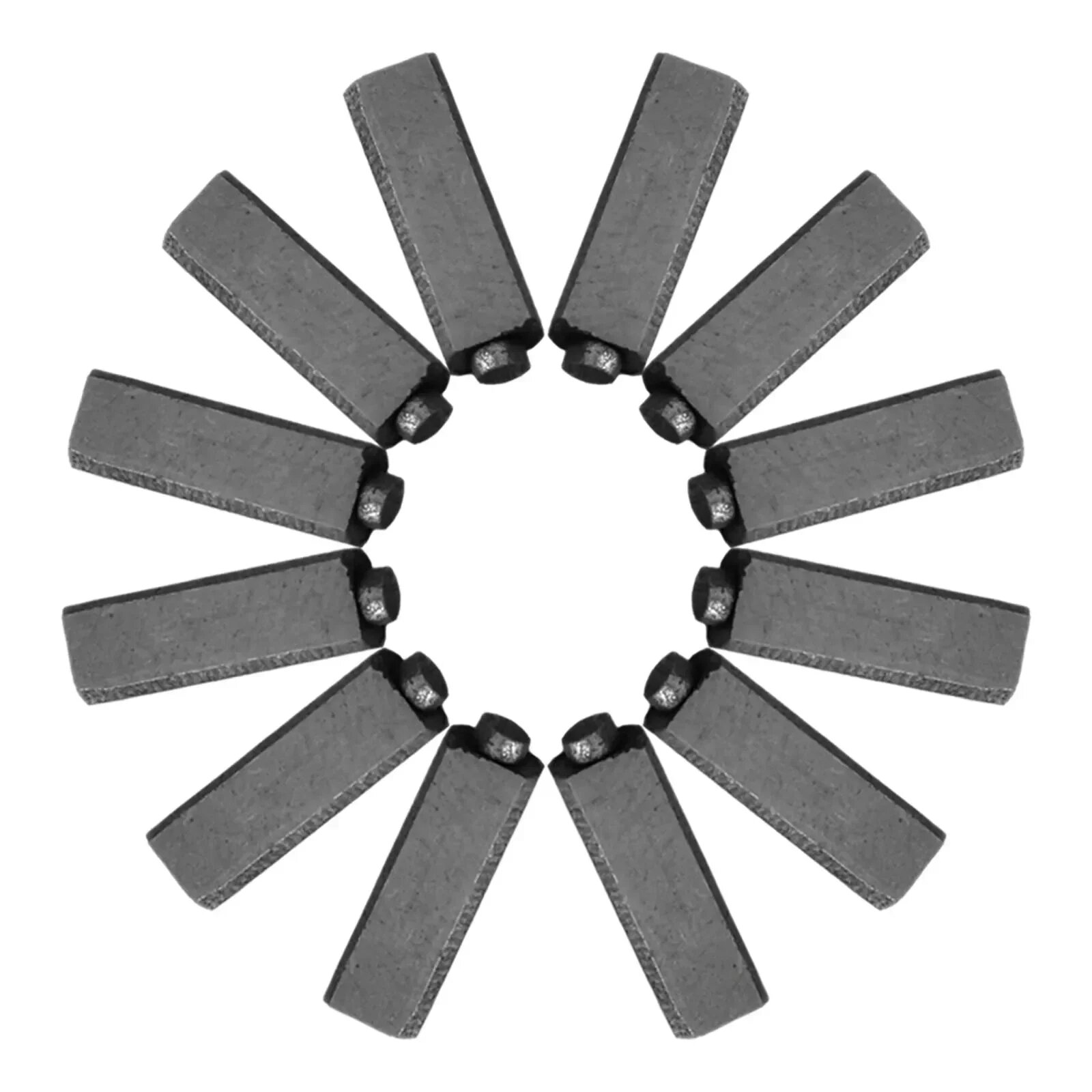 12 шт./лот, угольная щетка 4*5,5*17 мм, угольные щетки для двигателя якоря, электрический фен, общий набор, запасные части для электроинструмента