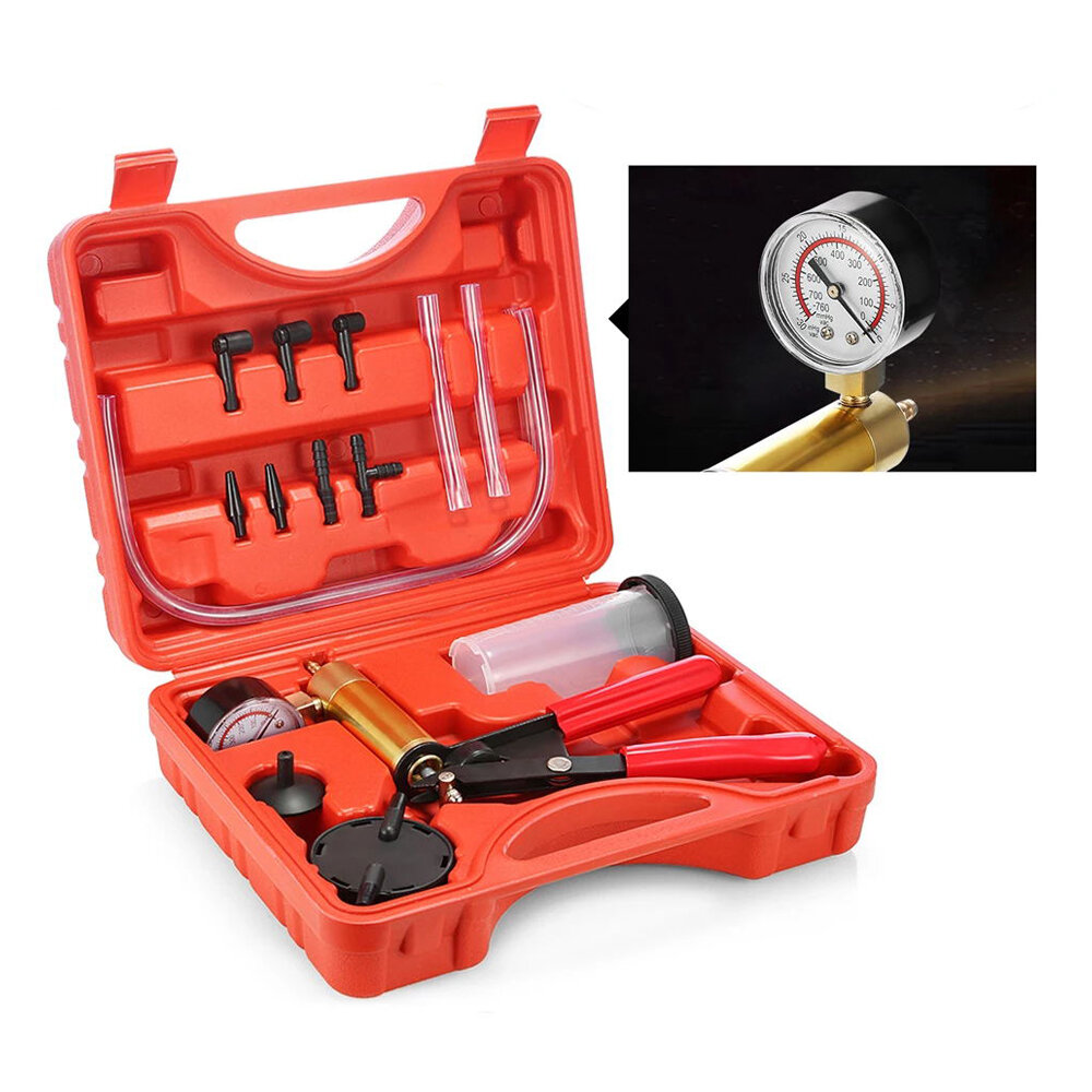 Ручной вакуумный прокачивающий инструмент для прокачки тестер тормозной жидкости, вакуумный пистолет, насос, тестер, комплект/манометр