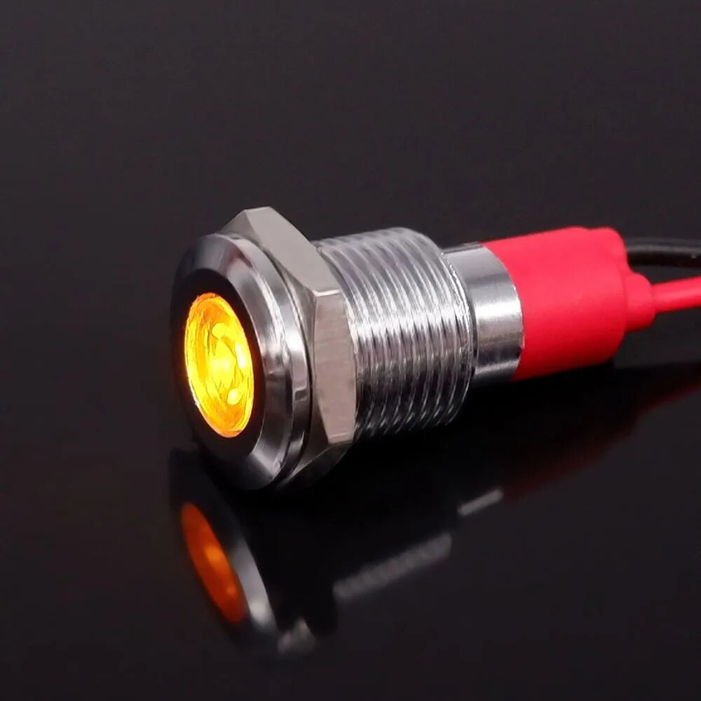 Индикатор светодиодный PRONCH 10 мм Orange 12-24V