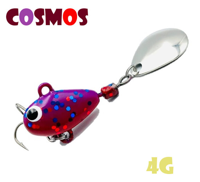 Блесна Тейл-Спиннер для рыбалки Uf-Studio Hurricane 4g #Cosmos