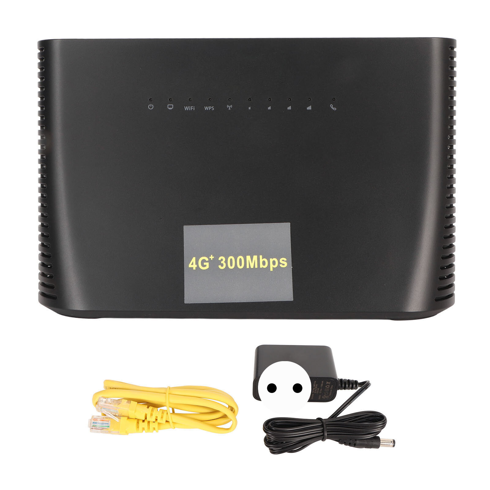 4G Wireless Router 300Mbps 4G LTE CAT4 Router Portable WiFi Router with WAN LAN Port for Home Hotel Office 110‑240V EU Plug