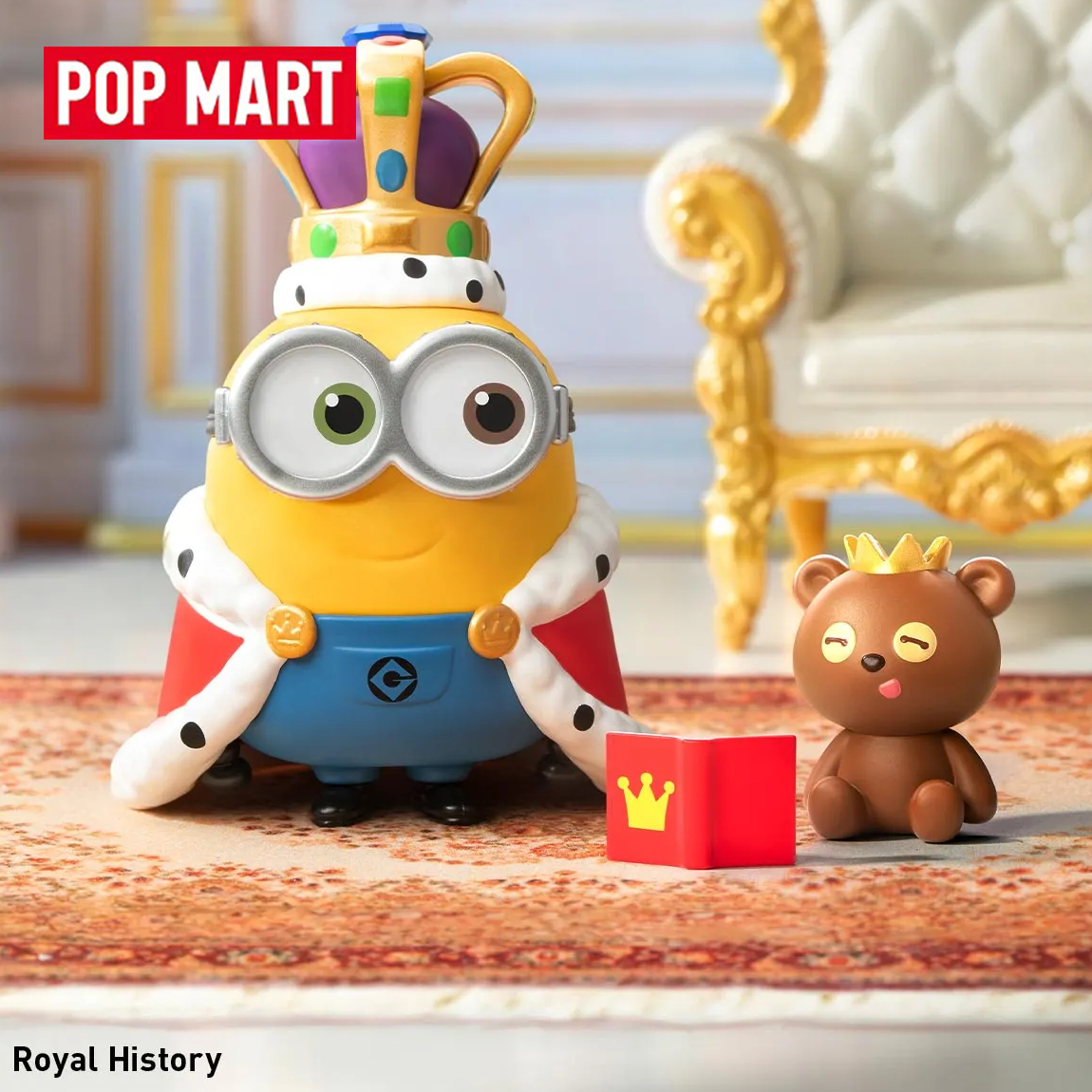 Фигурка-сюрприз Pop Mart Minions "Bedtime Stories by Bob and Tim", коллекционная, пластик, 9 см