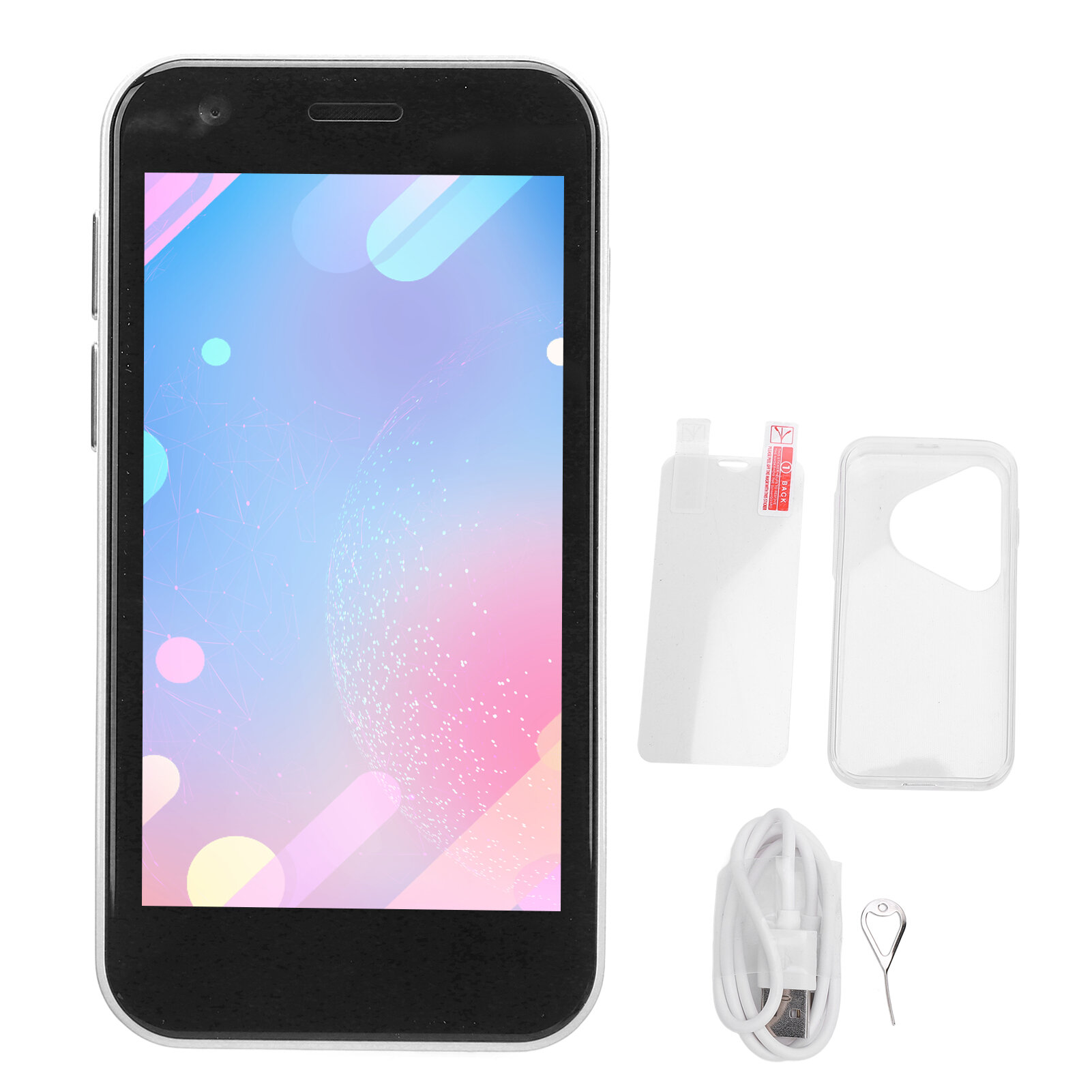 Маленький 3G-смартфон для Android 8.1 RAM 1 ГБ ROM 16 ГБ Quad Core 2000 мАч аккумулятор 3,0-дюймовый IPS-экран симпатичный мобильный телефон Palm белый