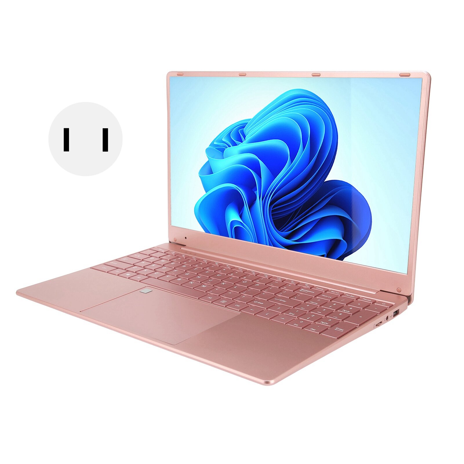 15,6 -дюймовый ноутбук для Intel N5095CPU 16 ГБ ОЗУ 128G ROM 1920x1080 HD Отпечаток пальцев открыл ноутбук компьютер розовое золото