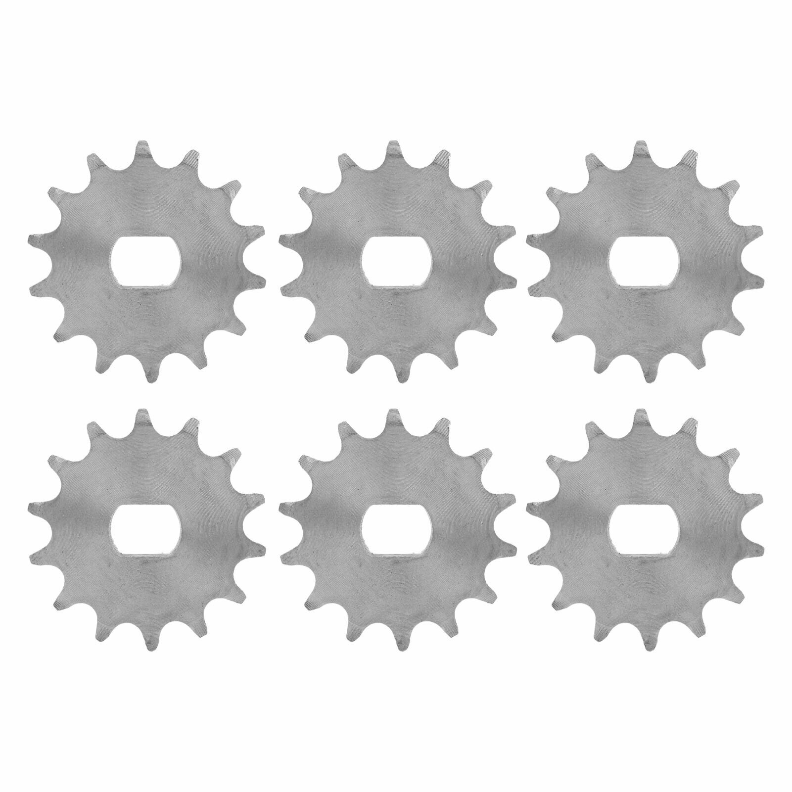6 шт. цепных звездочек для велосипеда, аксессуар для электромотора, тип 420, 14 зубьев, внутренний диаметр 12x17 мм.