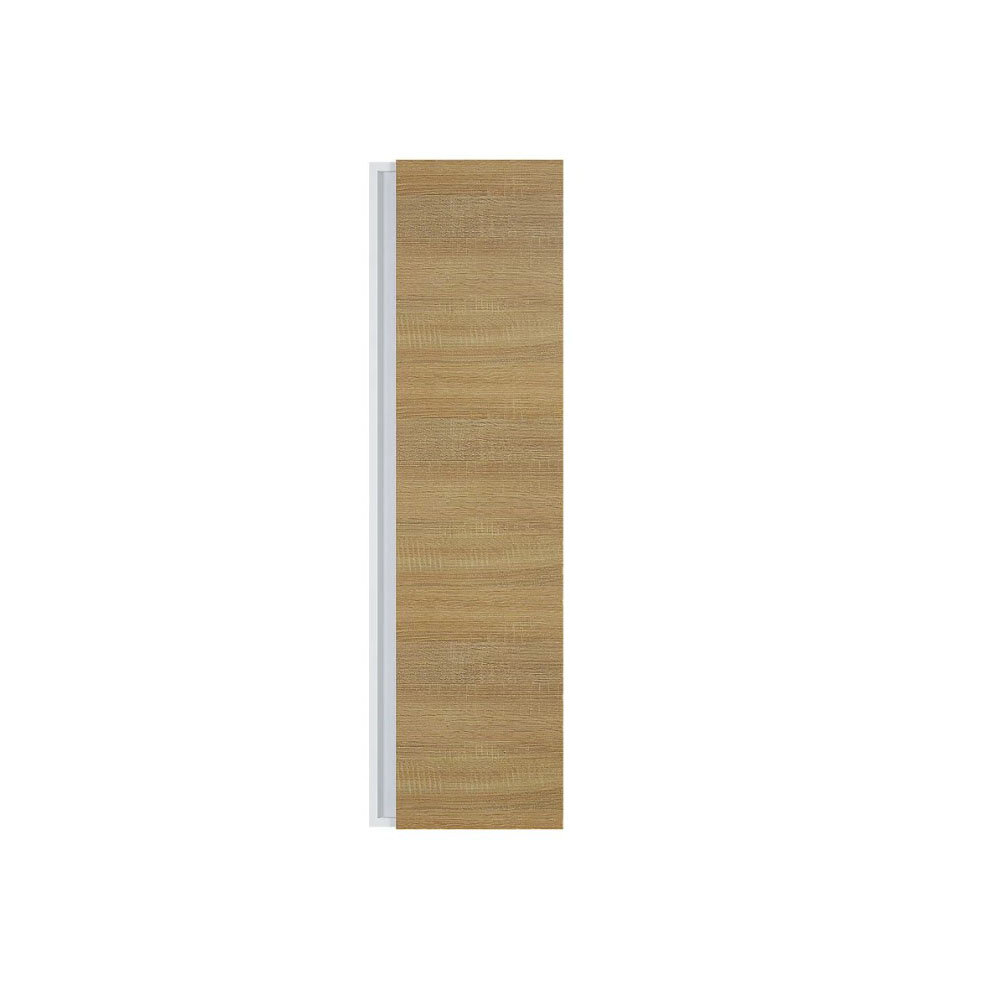 Шкаф-пенал для ванной Uperwood Barsa, 35х28х120 см, подвесной, белый/дуб сонома