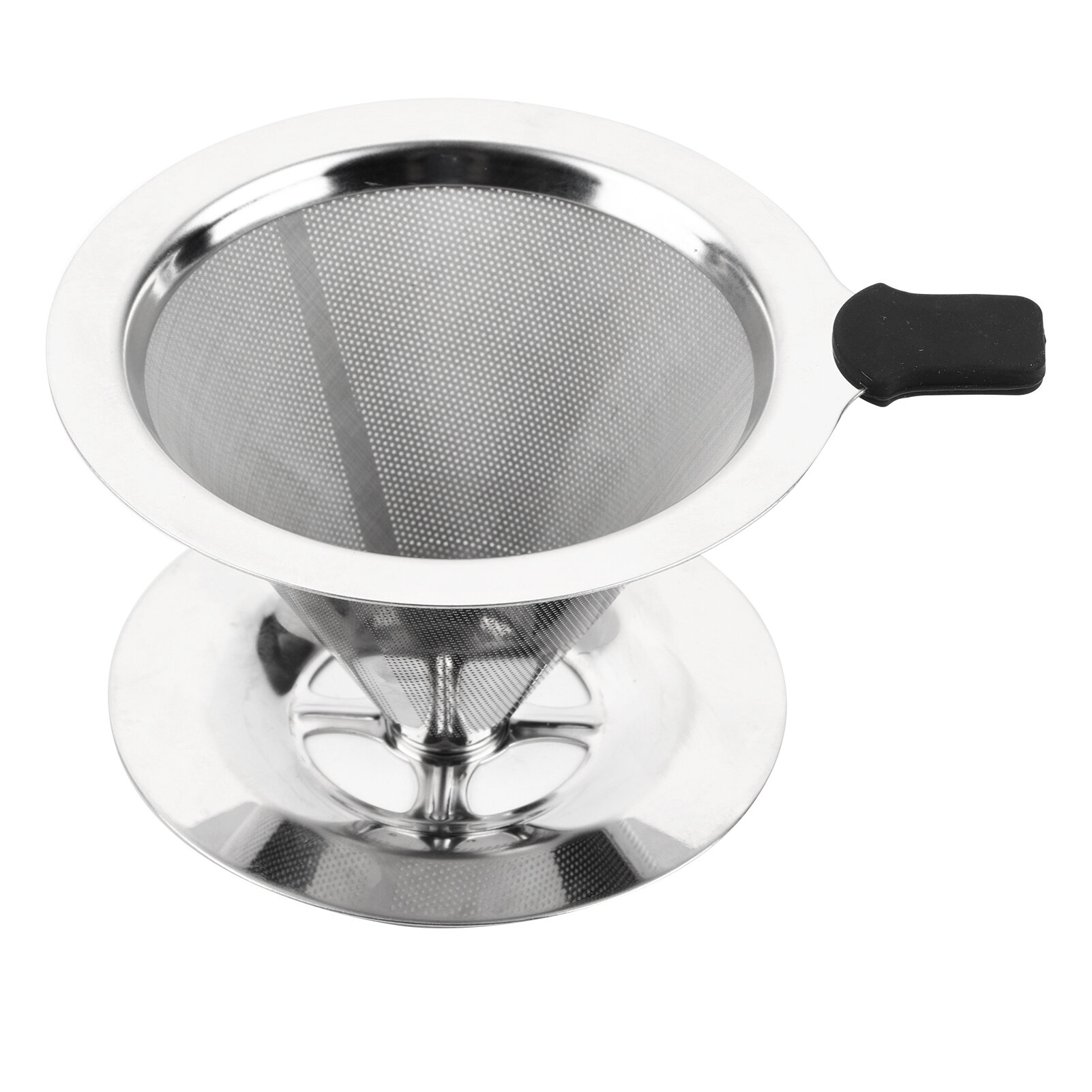 Pour Over Coffee Dripper, Easy To Clean Washable And Reusable Practical Affordable. Stainless Mesh Filter Cup, 3.94 X 2.36inch for Office Camping