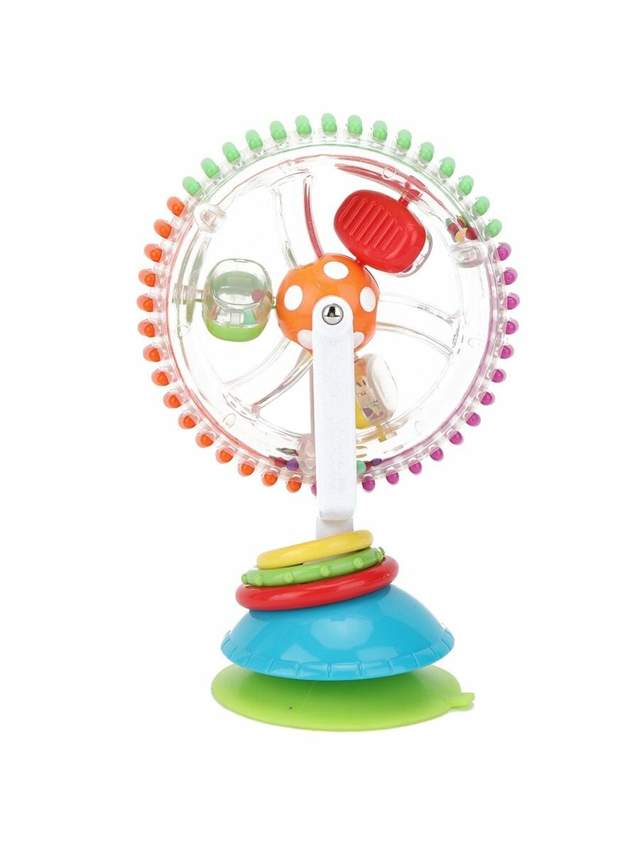 Красочная ручная детская коляска-погремушка с присоской, вращающийся детский стульчик для детей от 6 до 12 месяцев, игрушка для развития ребенка для мальчиков и девочек