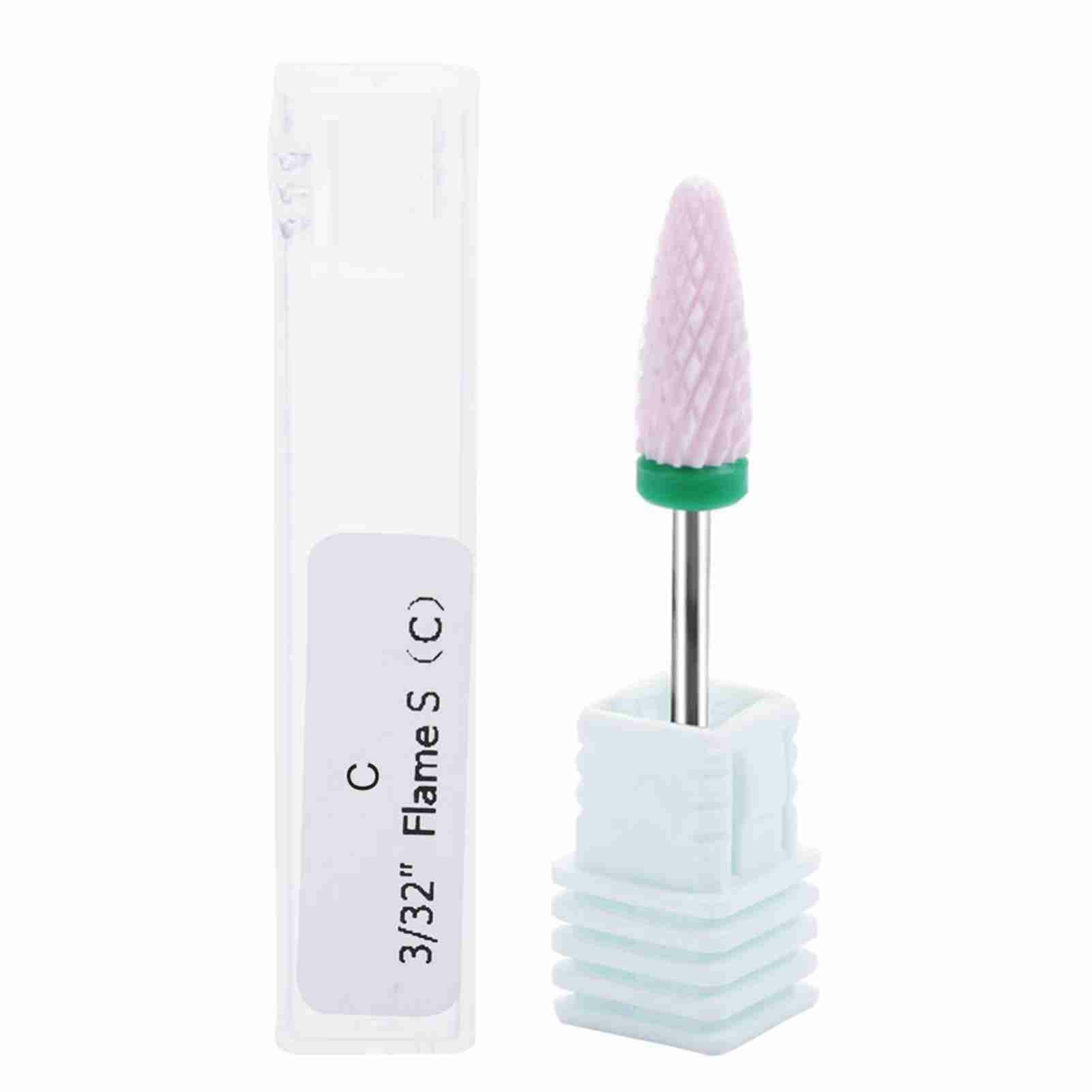 5 типов керамических цилиндрических шлифовальных головок для ногтей, полировки ногтей, маникюрных инструментов