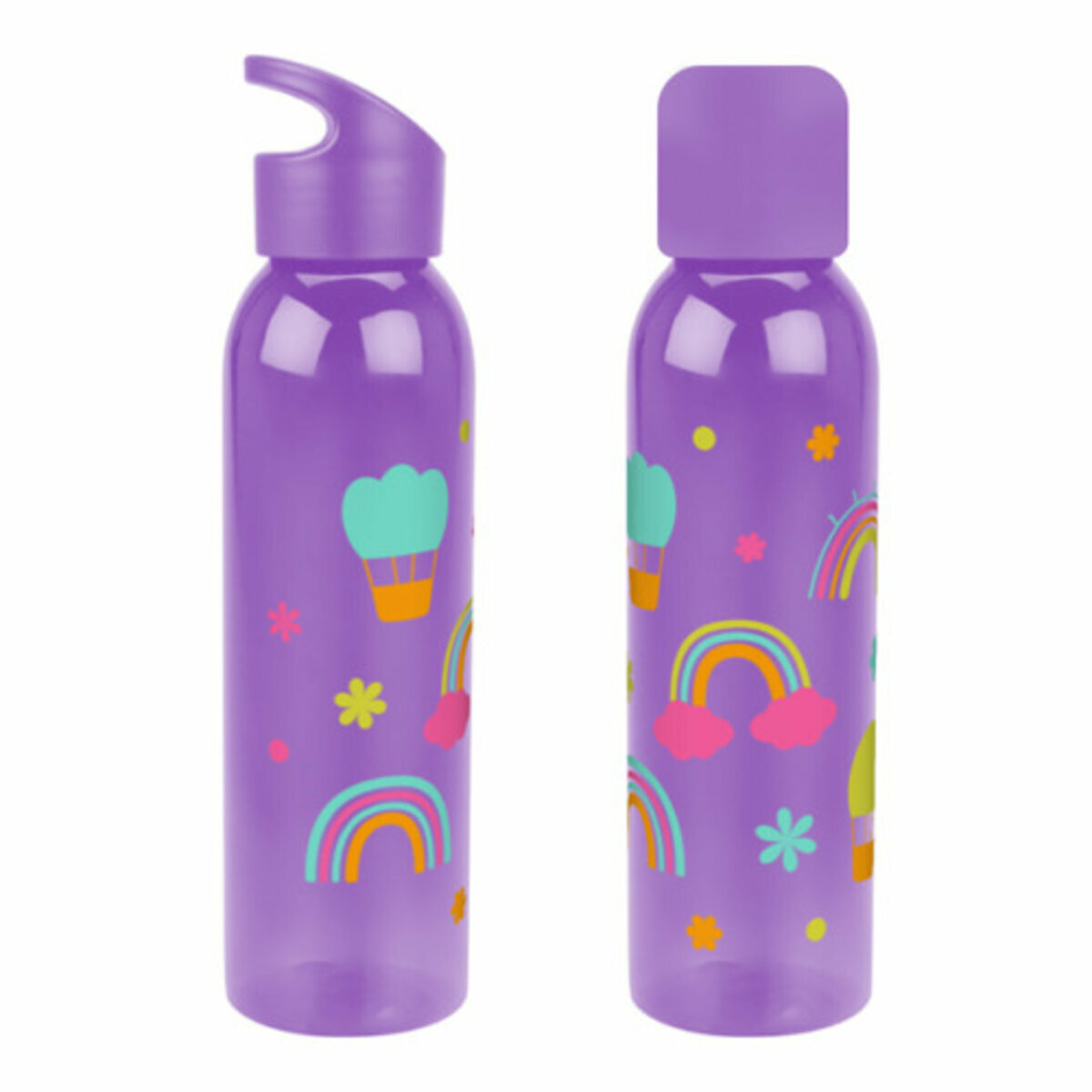 Бутылка для воды «Радуги и воздушные шары» (фиолетовый)